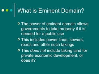 Eminent Domain | PPT