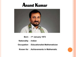 Eminent mathematician | PPT