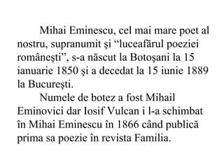 Eminescu | PPT