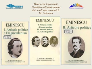 Eminescu - universalitatea geniului | PPT