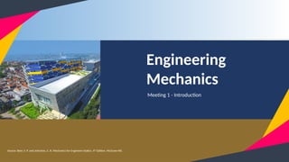 Introduction to Engineering Mechanics for Engineer | PPT