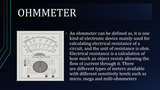 SURVEY OF DIFFERENT ELECTRONICS INSTRUMENTS.pptx