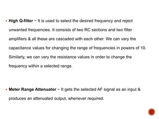 ELECTRONIC MEASUREMENT AND INSTRUMENT: WAVE ANALYZER | PPTX