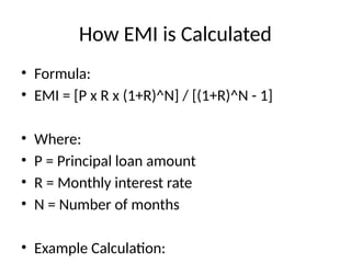EMI_Presentation.pptx for school on the topic | PPT