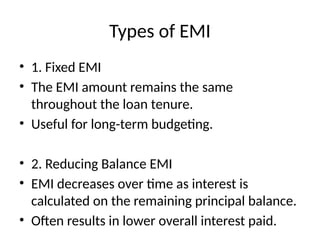 EMI_Presentation.pptx for school on the topic | PPT