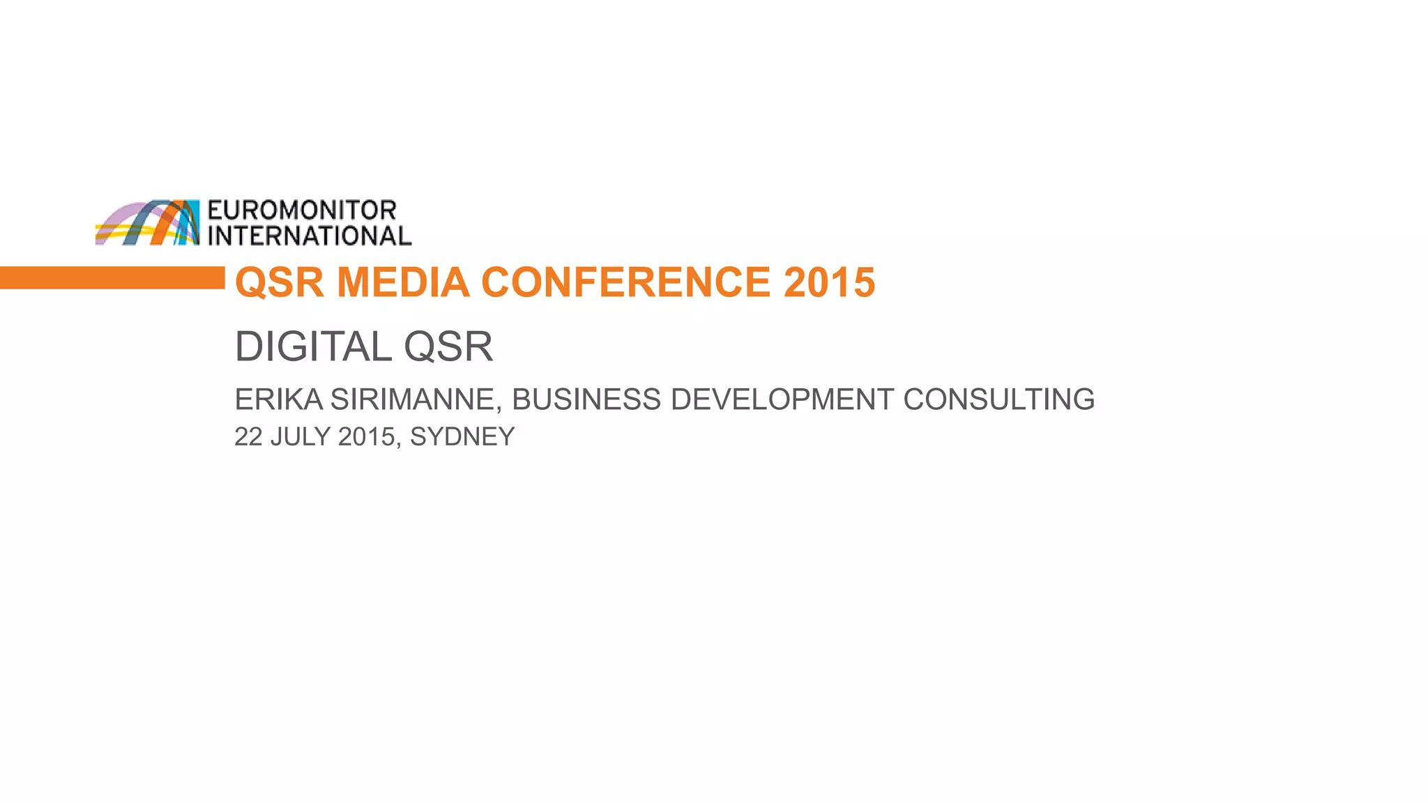 Digital QSR - QSR Media Conference 2015 | PDF