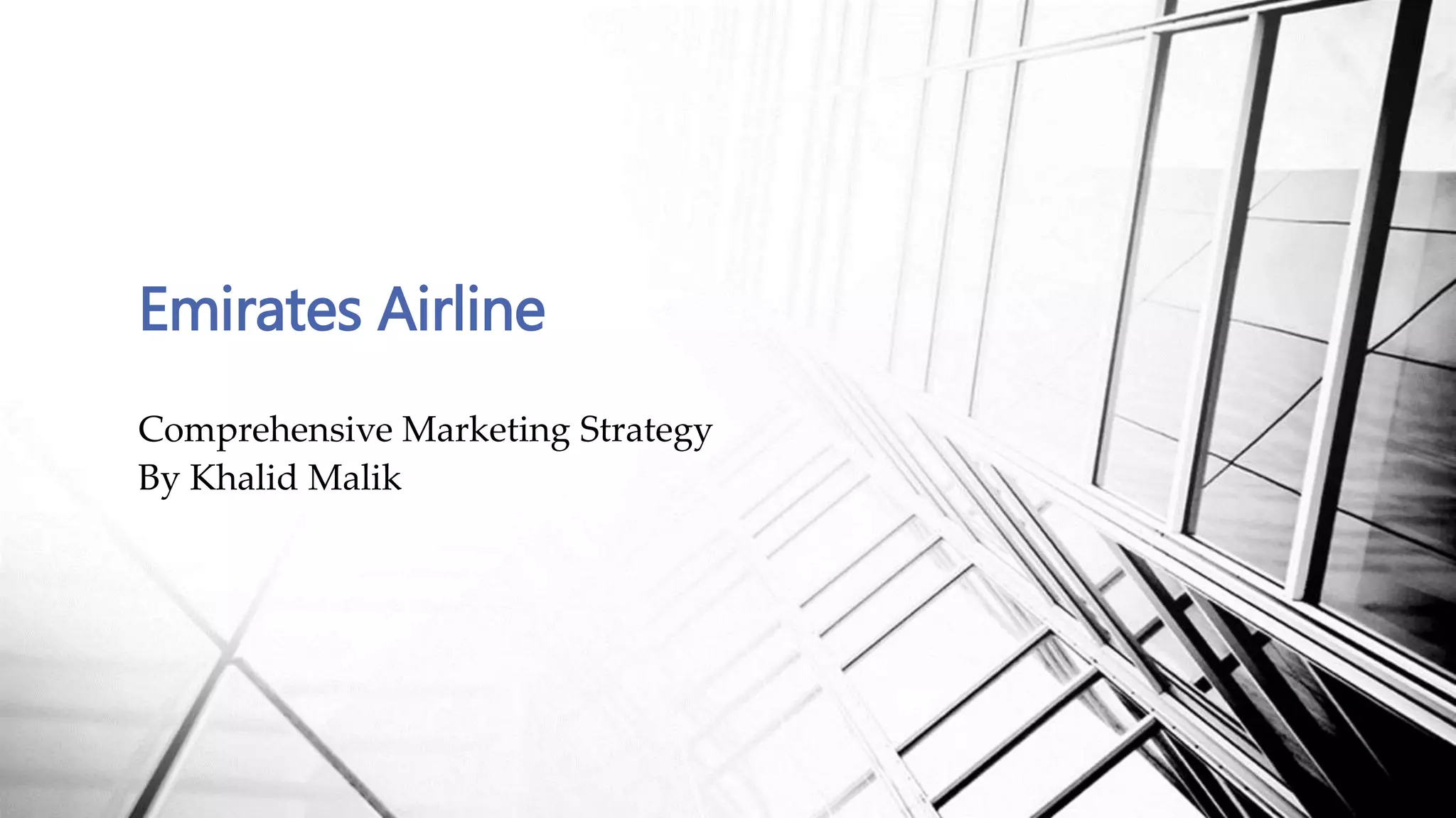 Emirates Airline Marketing Strategy | PPTX