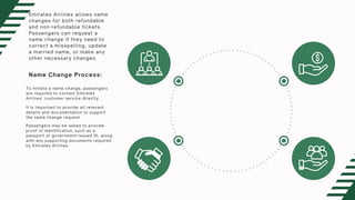Emirates Airlines name change policy | PPT