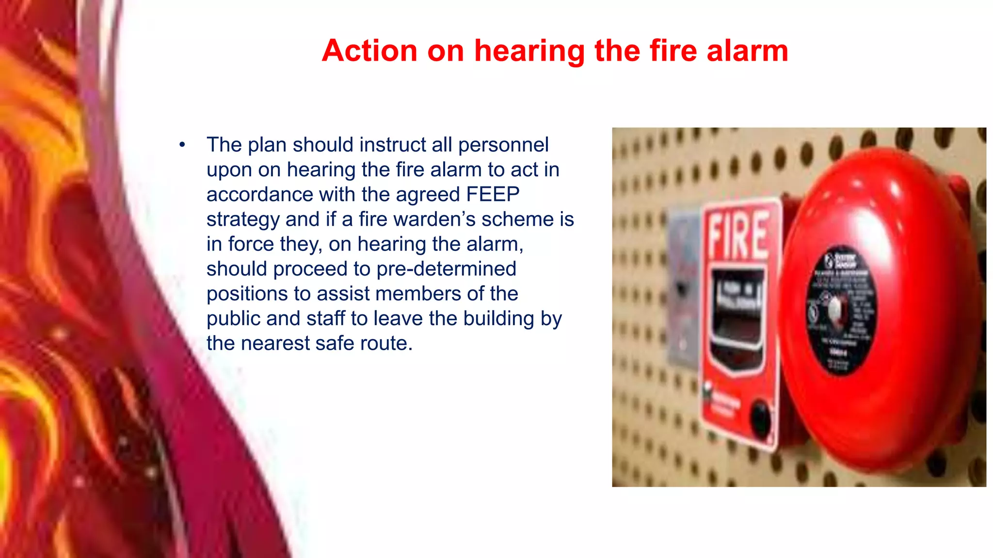 The Fire Department And The Evacuation Plan | PPTX