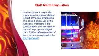 The Fire Department And The Evacuation Plan | PPTX
