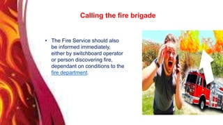 The Fire Department And The Evacuation Plan | PPTX