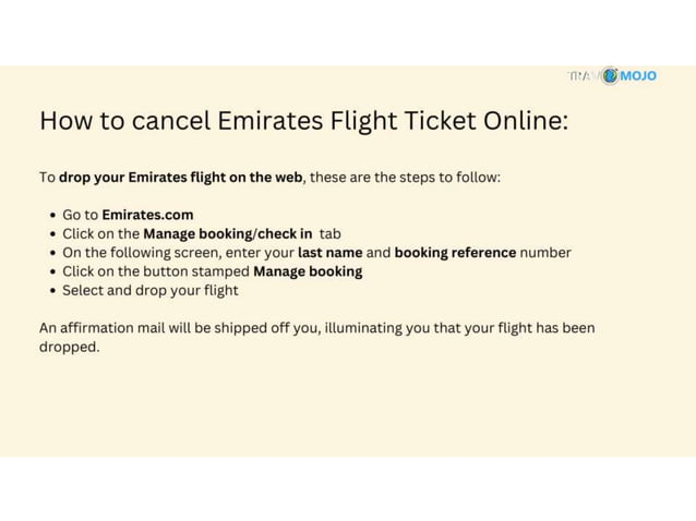 Emirates Flight Cancellation || travomojo.com