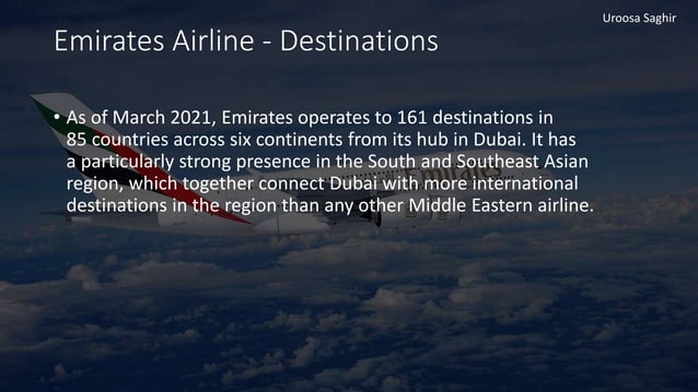 Emirates ppt | PPTX | Air Travel | Travel Type