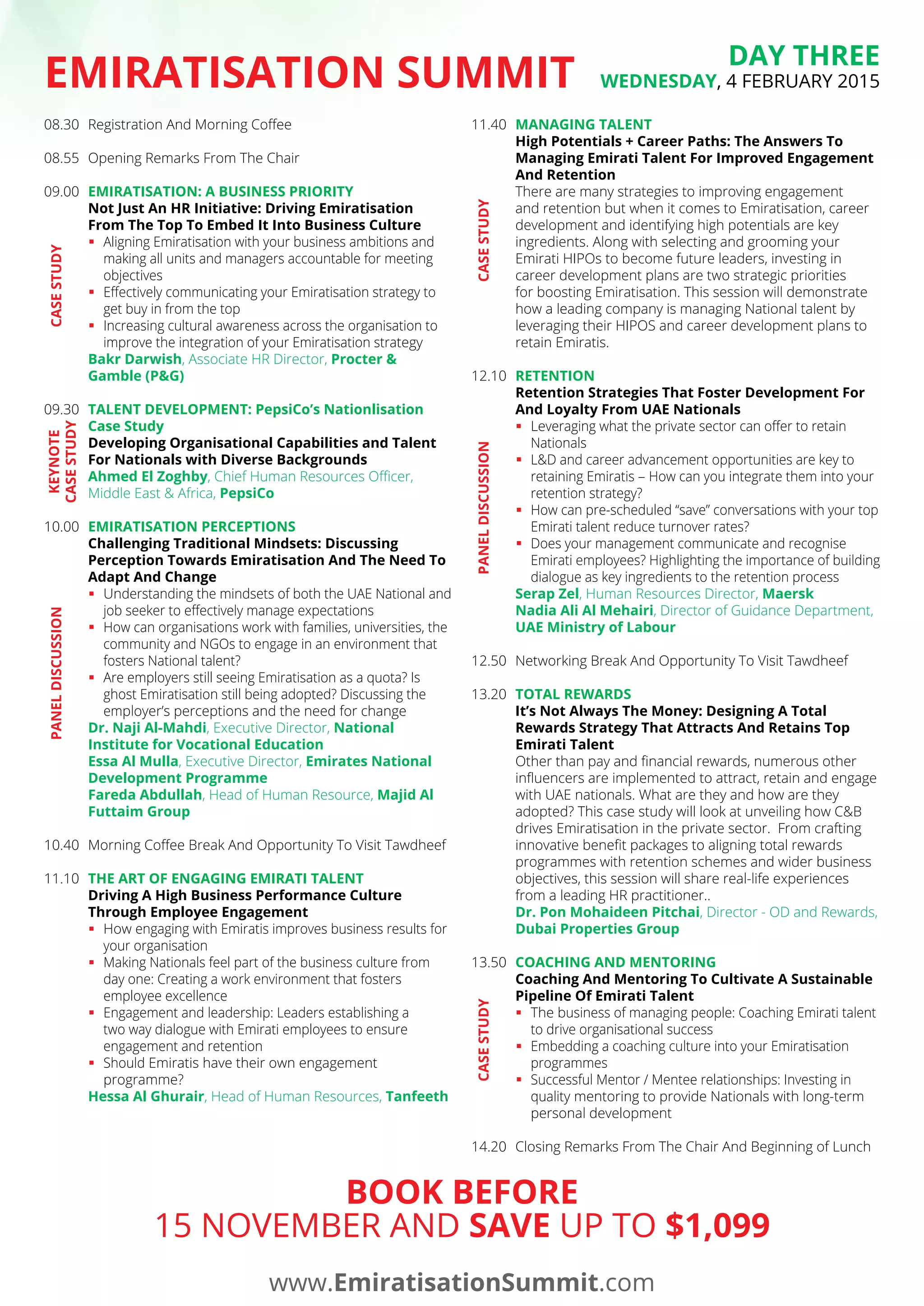 Emiratisation Summit 2015 | PDF