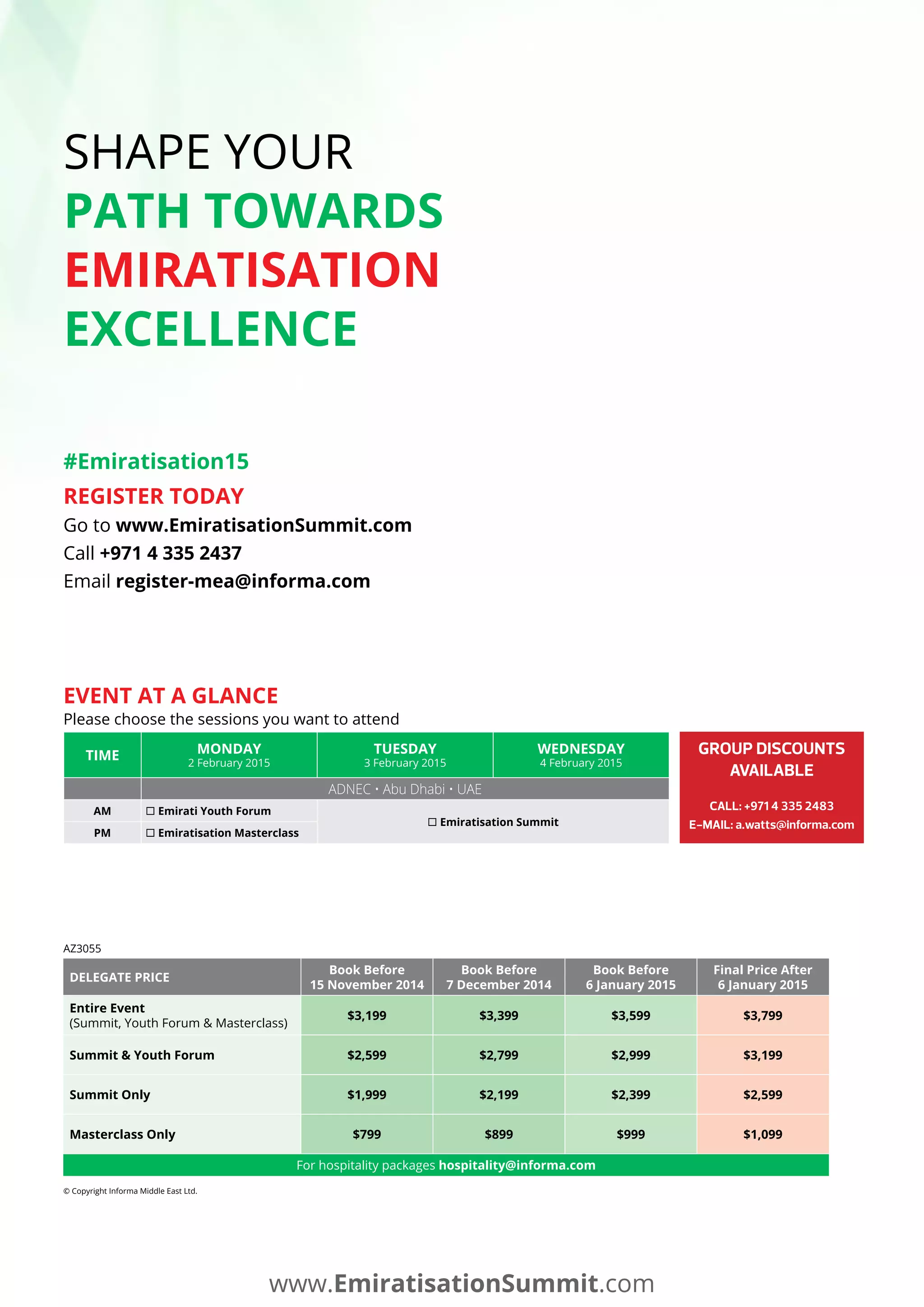 Emiratisation Summit 2015 | PDF