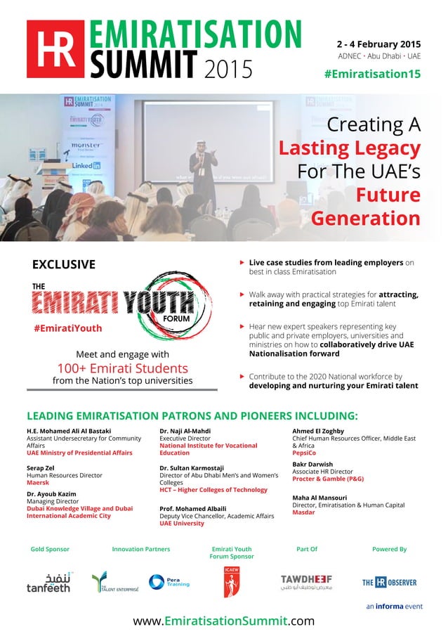 Emiratisation Summit 2015 | PDF