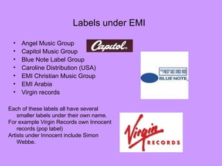 Emi record label | PPT