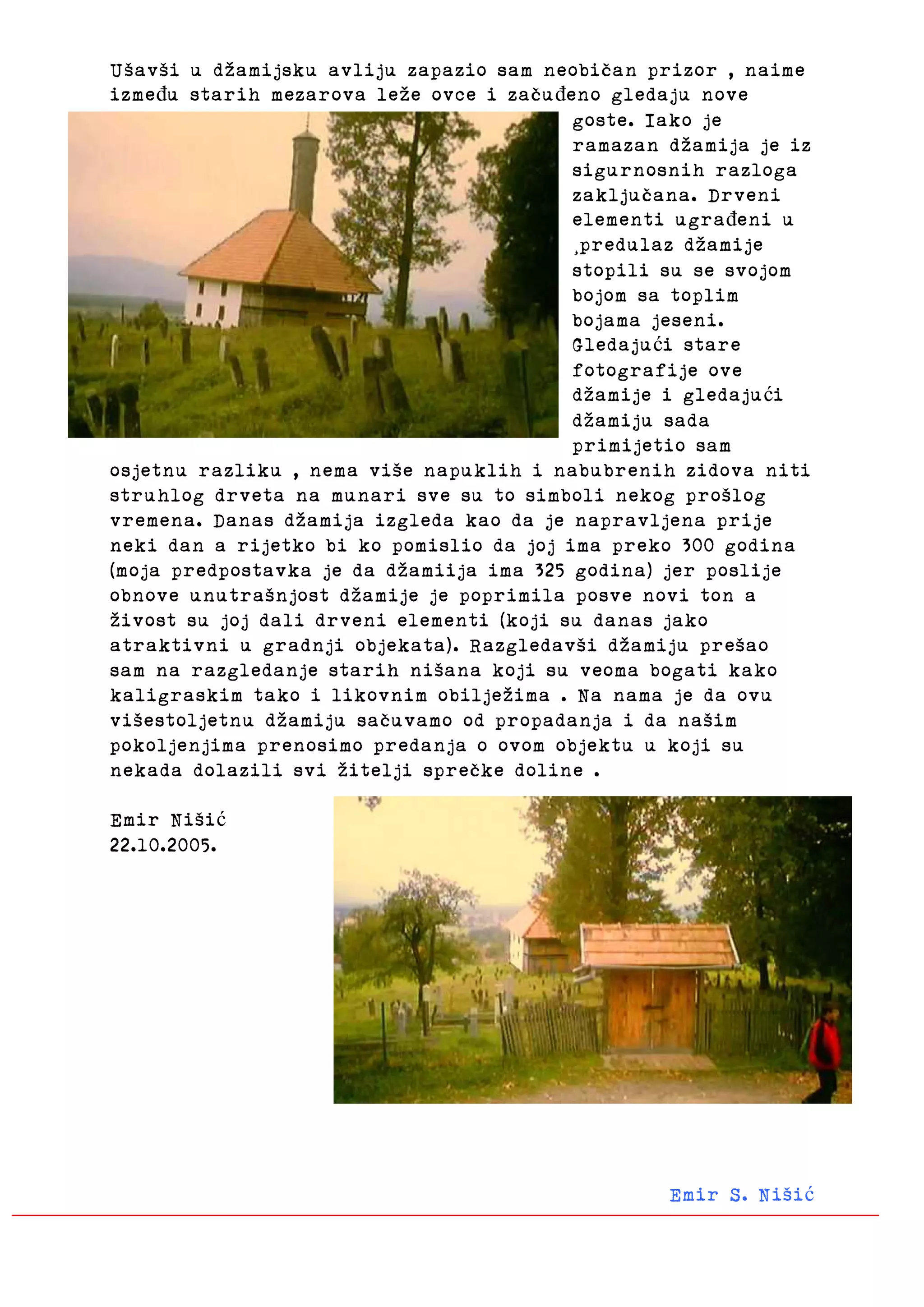 Emir Nisic - Atik dzamija | PDF