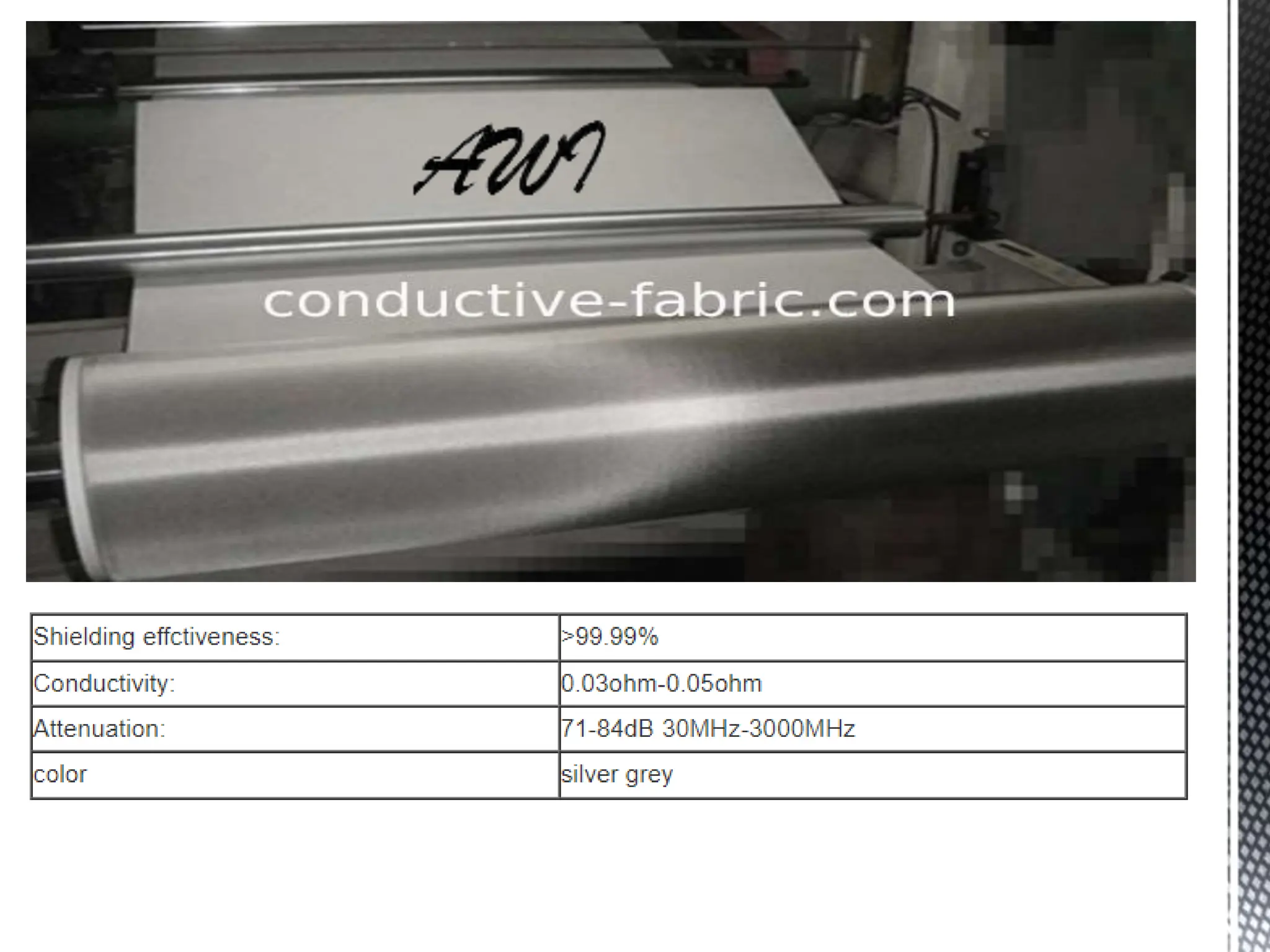 EMI shielding fabric for bags and wallets lining.pptx