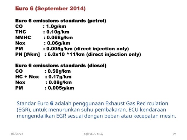 PENJELASAN TENTANG EMISI GAS BUANG PADA KENDARAAN | PPT