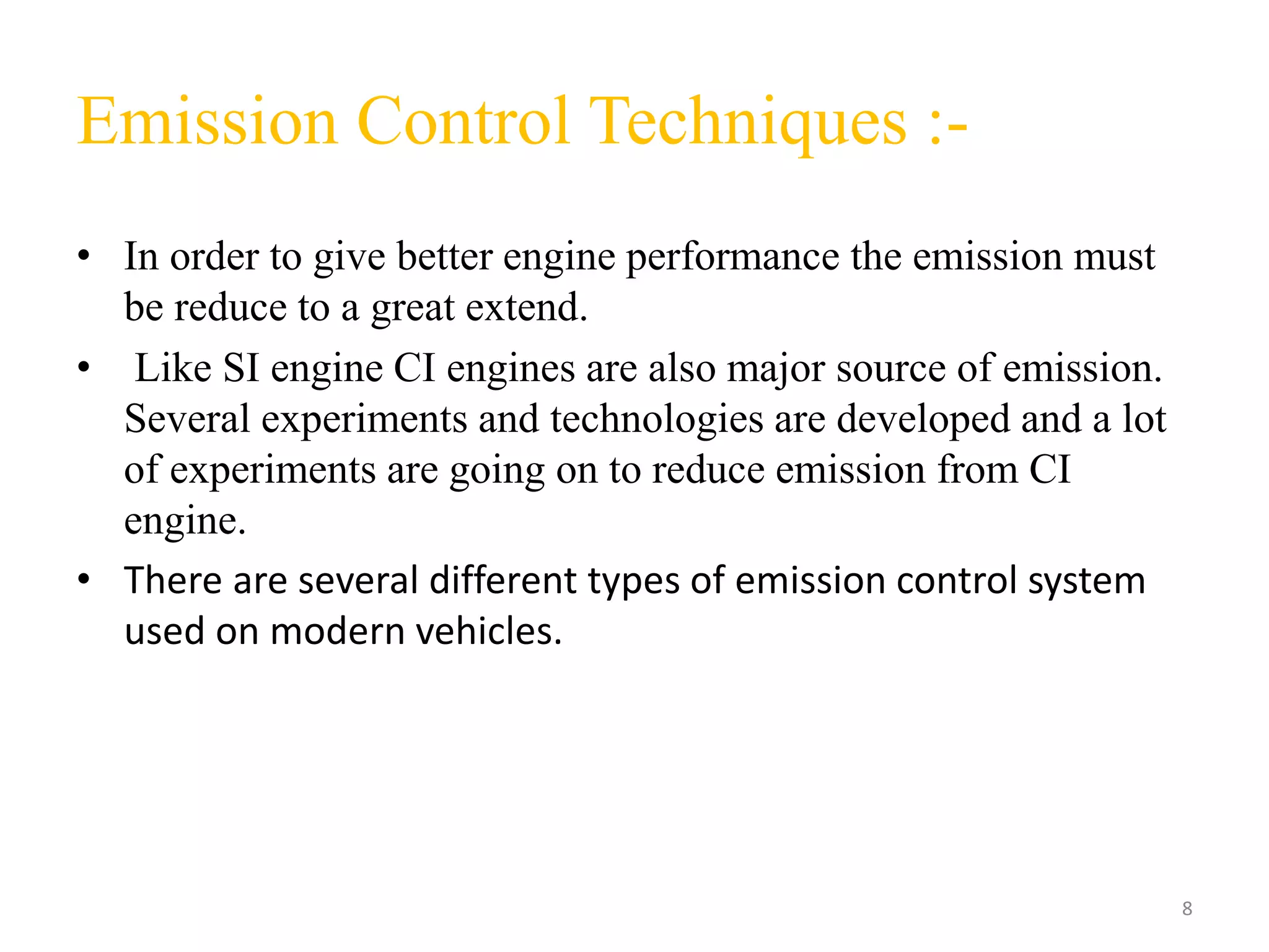 Emission controls techniques ppt | PPTX