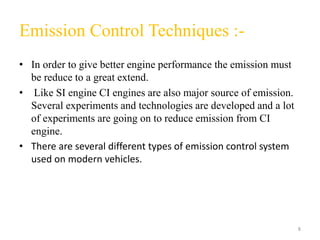 Emission controls techniques ppt | PPTX
