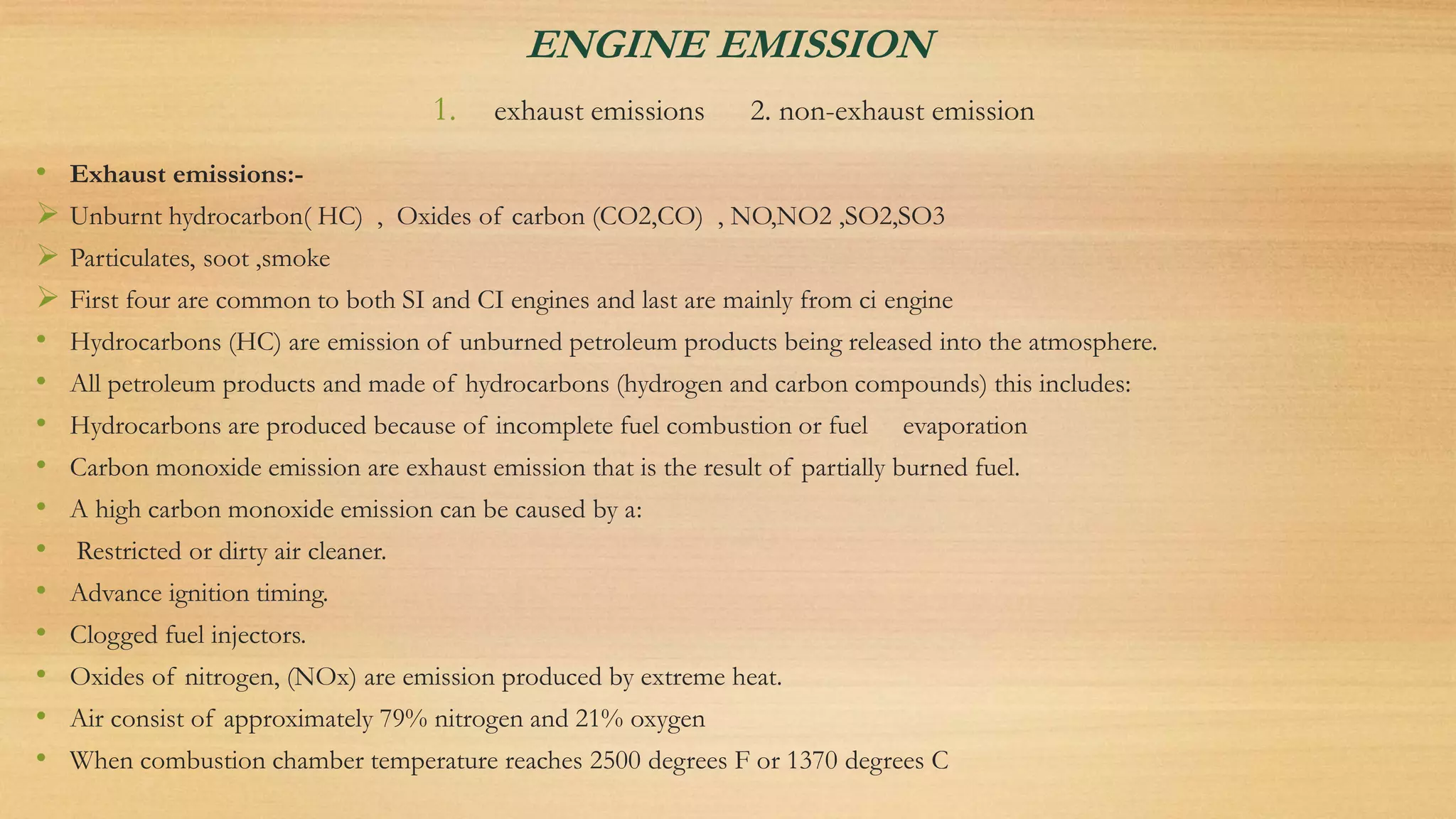 Emission measurement techniques in automobiles | PPTX