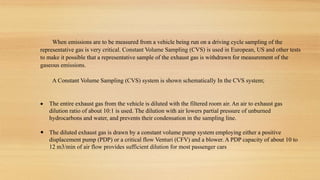 Emission measurement techniques in automobiles | PPTX