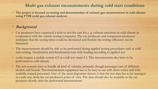 Emission measurement techniques in automobiles | PPTX