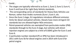 Emission norms- Bharat Stage and Euro | PPTX