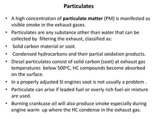IC engine emission and control of the emissions | PPTX