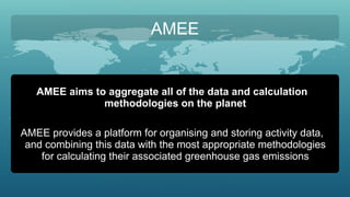 Greenhouse gas emissions calculations with AMEE | ODP