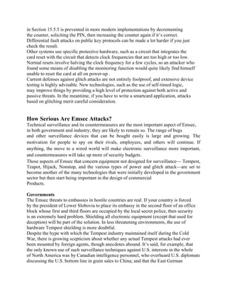 Emission security- Tempest Attacks | PDF