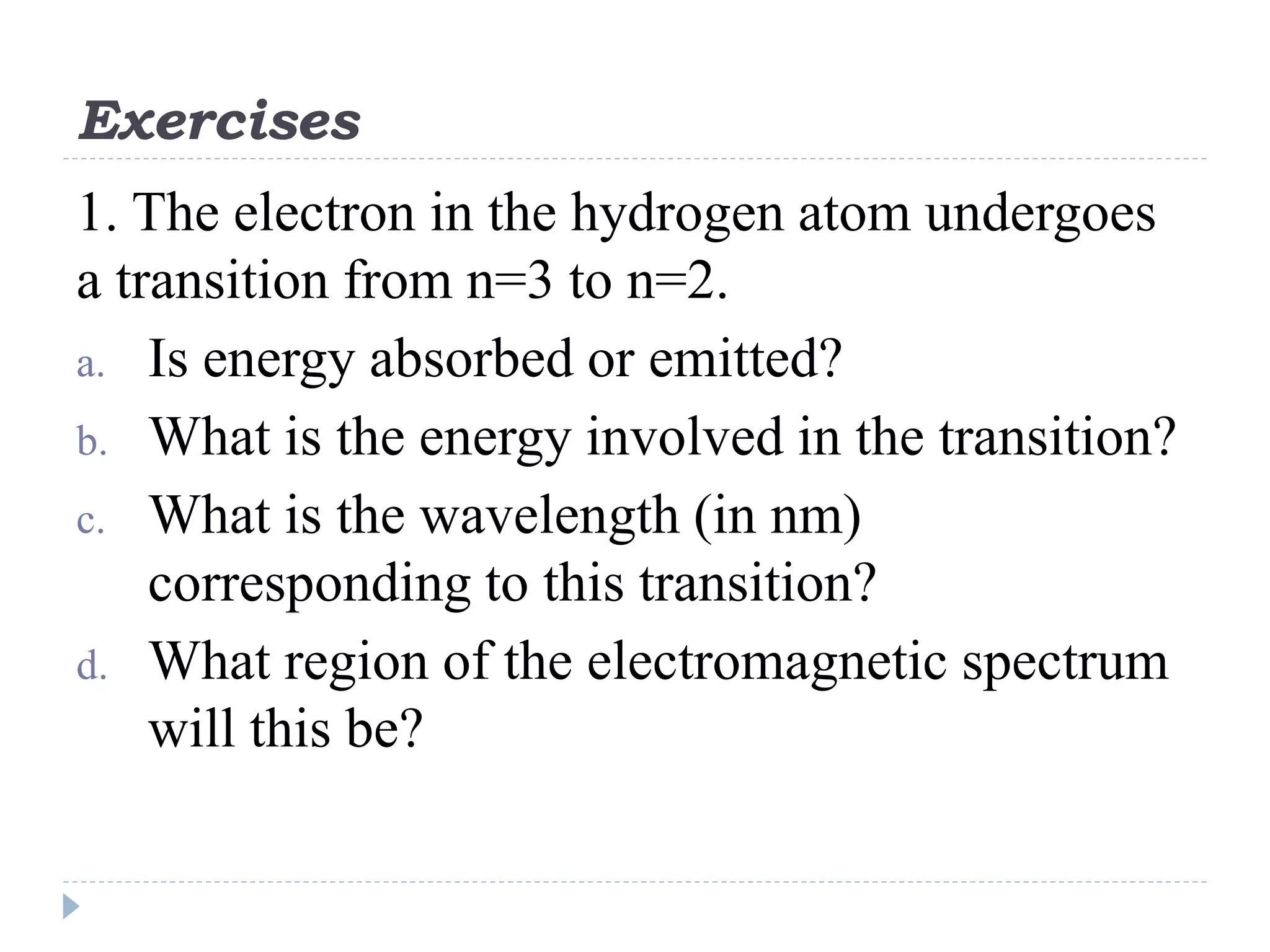 Emission spectrum of hydrogen | PPTX | Physics | Science