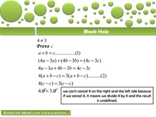 mathrick and blackhole mathematics | PPT