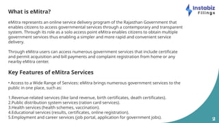 eMitra : Your Gateway to Online Services | PPT