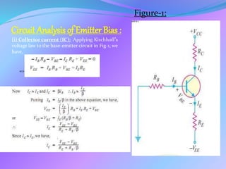 Emitter bias method of transistor biasing | PPTX