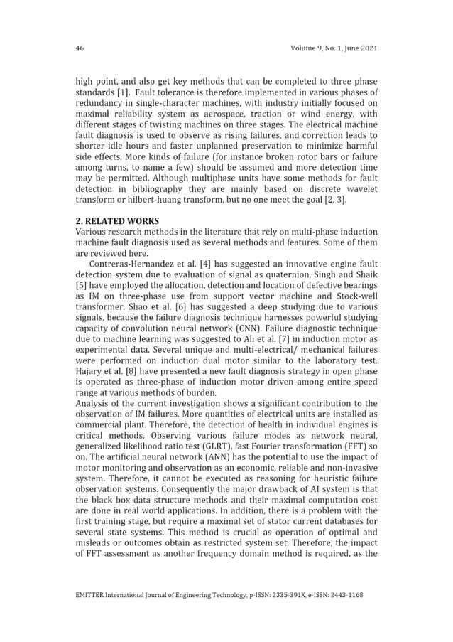 Bearing/Incipient/Open Phase Fault Detection and Diagnosis of Multi-Phase Induction Motor Drives ...