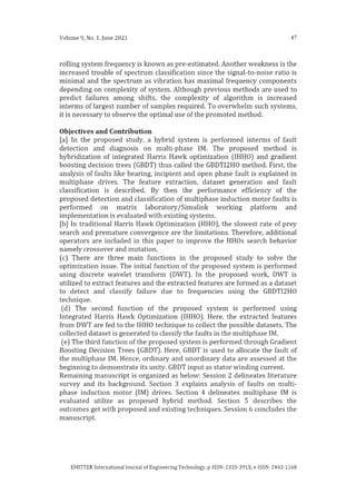 Bearing/Incipient/Open Phase Fault Detection and Diagnosis of Multi ...