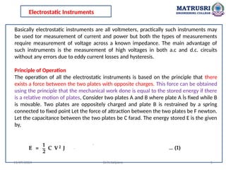 EMI UNIT1.2 Electrostatic instruments Module | PPTX