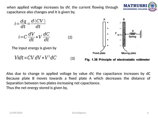 EMI UNIT1.2 Electrostatic instruments Module | PPTX