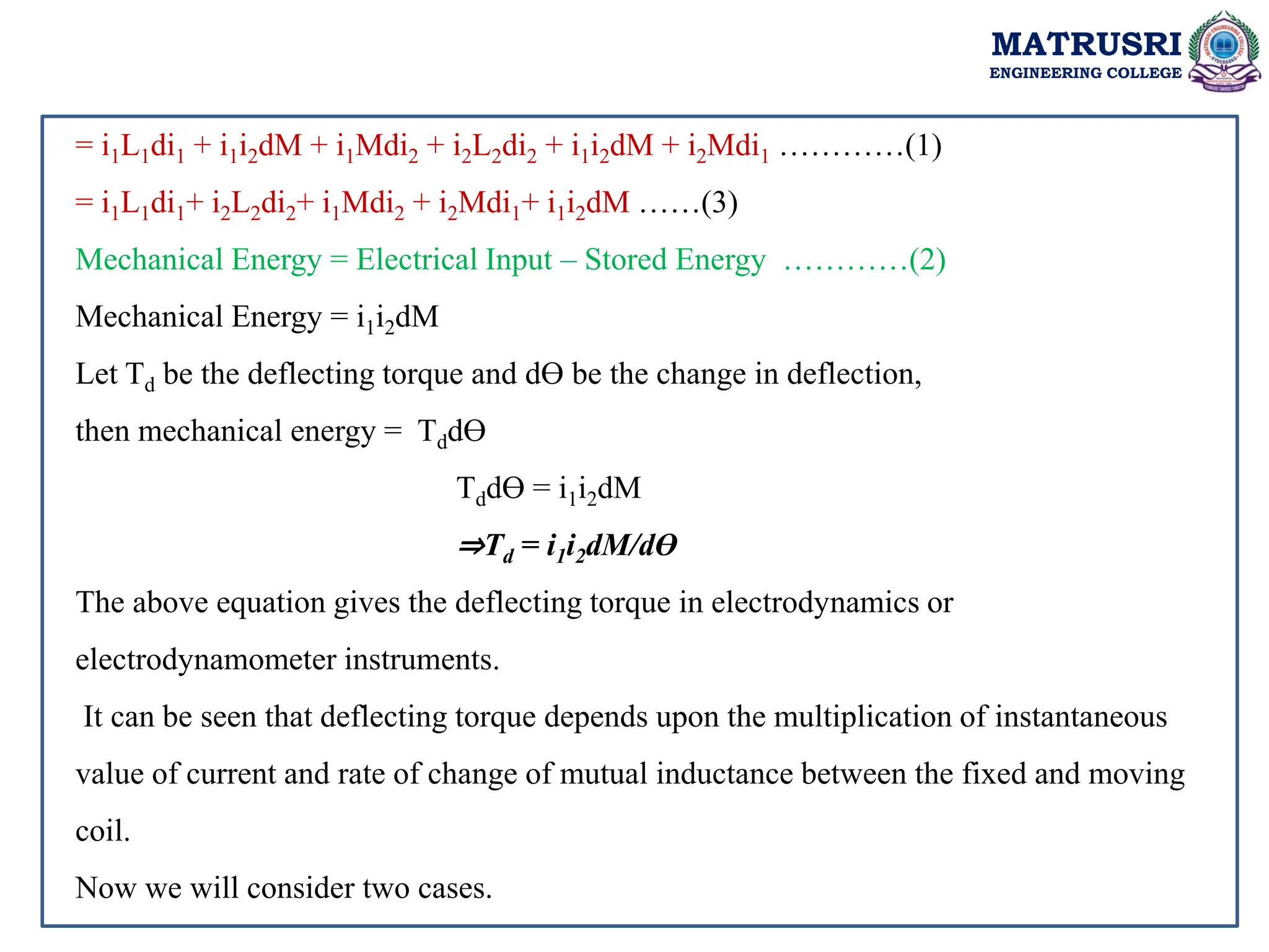 Electrical Measurements & Instrumentation/Electrodynamometer Type ...