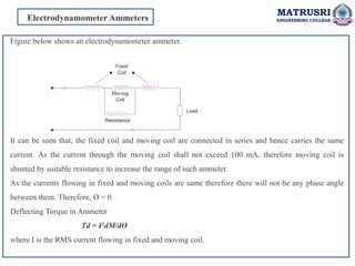 Electrical Measurements & Instrumentation/Electrodynamometer Type ...