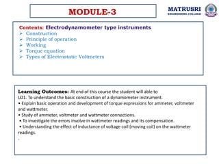 Electrical Measurements & Instrumentation/Electrodynamometer Type ...