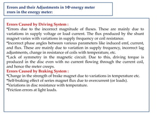EElectrical Measurements & Instrumentation .single phase Energy meter ...
