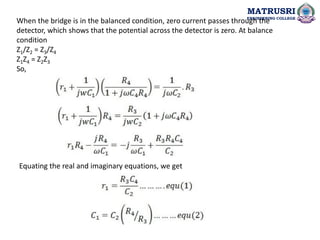 Electrical measurements and Instrumentation UNIT3 AC bridges.pdf