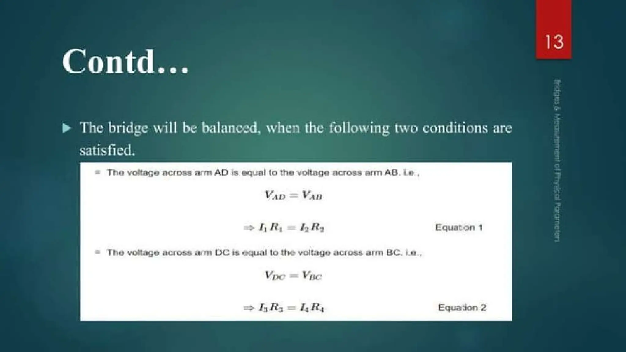 bridges and measurement of physical parameters | PDF