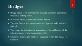 bridges and measurement of physical parameters | PDF