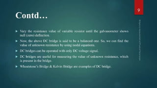 bridges and measurement of physical parameters | PDF