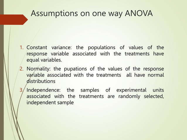 EM IV PPT anova analyis of variance one way anova | PPT
